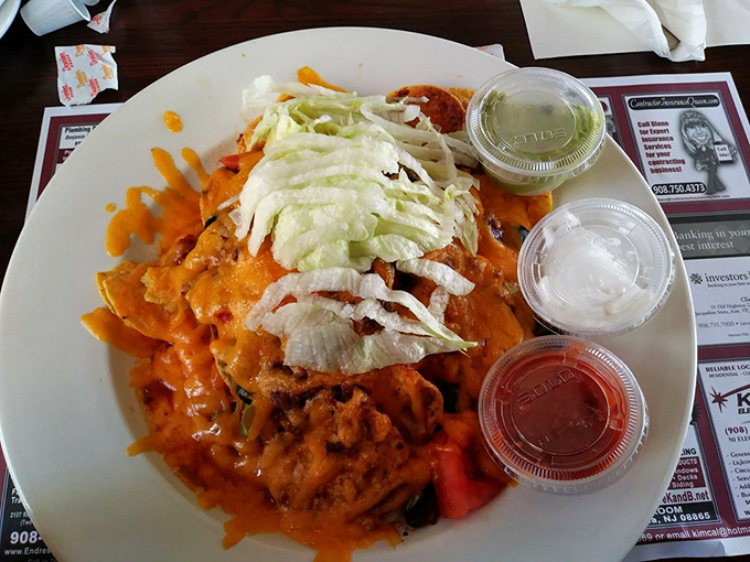 Nacho average appetizer! This mountain of cheesy, spicy goodness is like a fiesta for your mouth &ndash; sombreros optional but recommended.