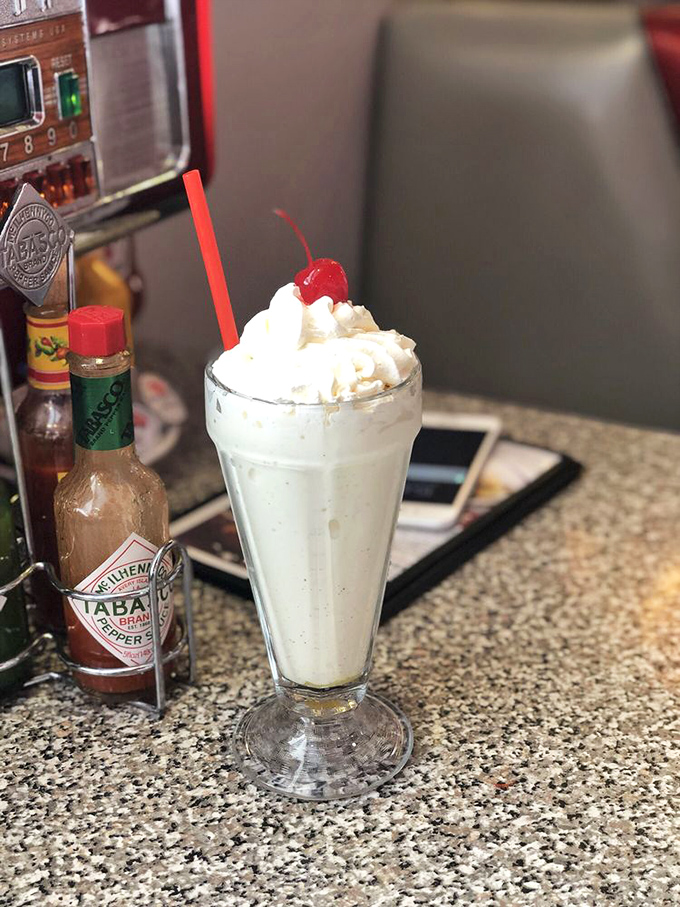 This milkshake brings all the folks to the yard. It's a creamsicle dream that'll make you forget all about your diet resolutions.