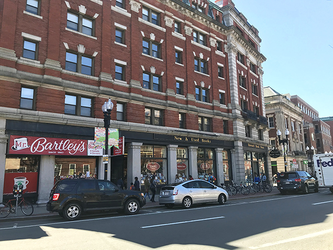 The burger beacon of Harvard Square. Mr. Bartley's stands out like a straight-A student in a sea of brick and intellect.