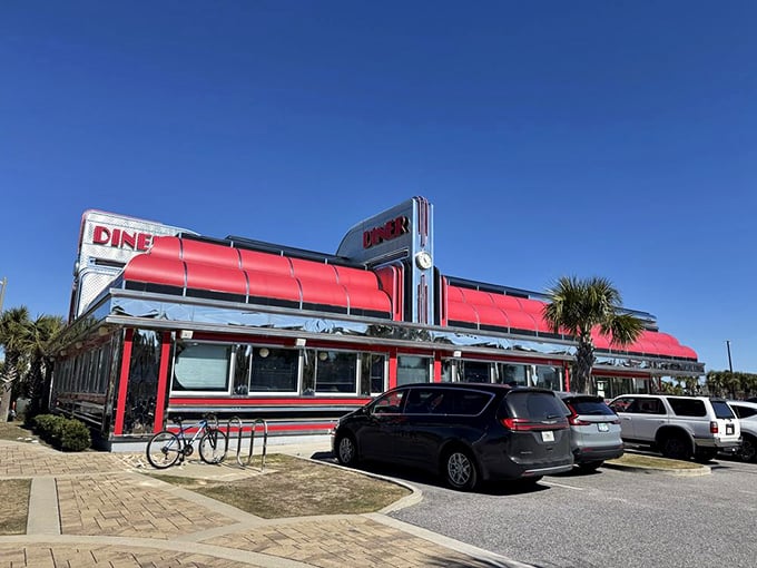 Park your DeLorean and prepare for a tasty trip through time. The Sunliner awaits, ready to serve up a slice of Americana.