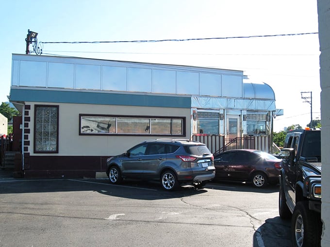 Park your car, but leave room for pancakes. This lot's not just for vehicles &ndash; it's the gateway to waffle wonderland.