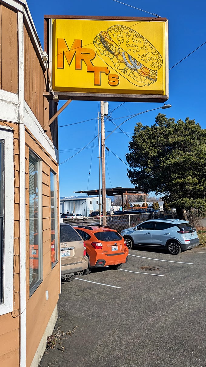 Park your appetite here! This unassuming exterior hides a world of flavor. It's like finding the TARDIS of tasty treats in small-town Washington.