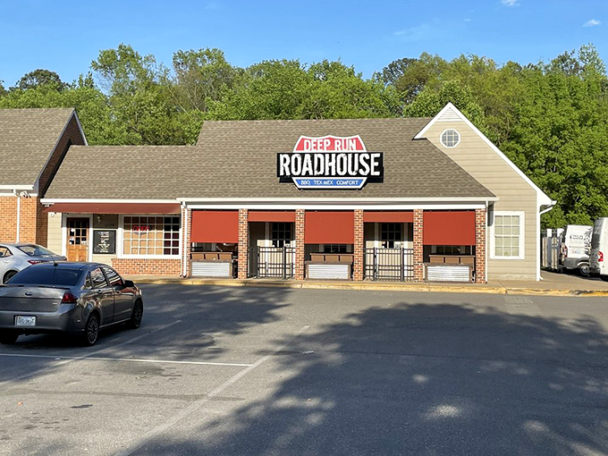 The perfect sweet ending! Pappy's inviting facade is a delightful finale to your BBQ adventure.