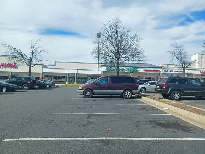 The promised land of penny-pinchers! This parking lot is the gateway to a world where your dollar stretches further than you ever thought possible.