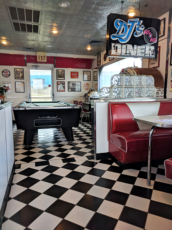 Who says you can't play with your food? This diner knows that sometimes, the best digestif is a game of pool!