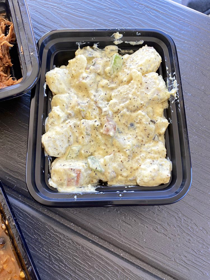 Creamy, dreamy potato salad that'll make you weak in the knees. It's the side dish that thinks it's the main event (and we're not arguing).