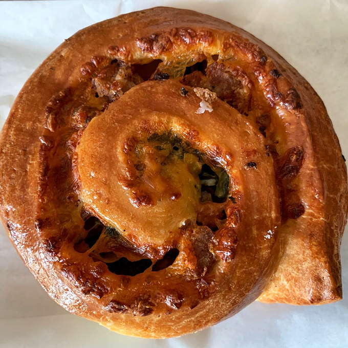 Good morning, indeed! This sausage and cheese breakfast roll is proof that sometimes the best things in life are simple &ndash; and circular.