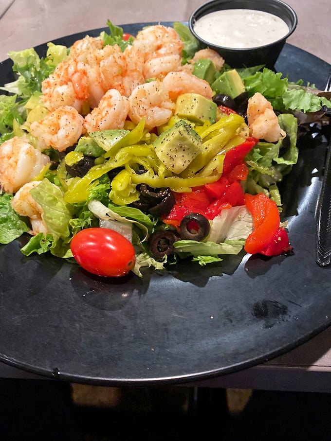 Shrimp and avocado salad: A coastal-inspired creation that's as refreshing as a sea breeze. It's like the ocean and the garden had a delicious baby.