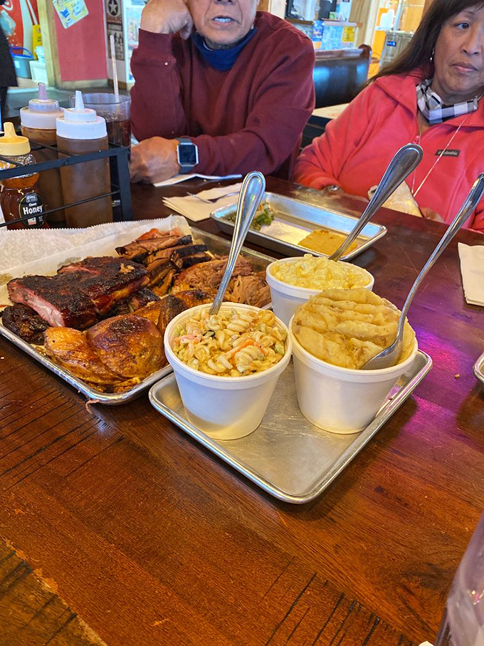 Family-style feast or edible work of art? This platter is so beautifully arranged, it's almost too pretty to eat. Almost.