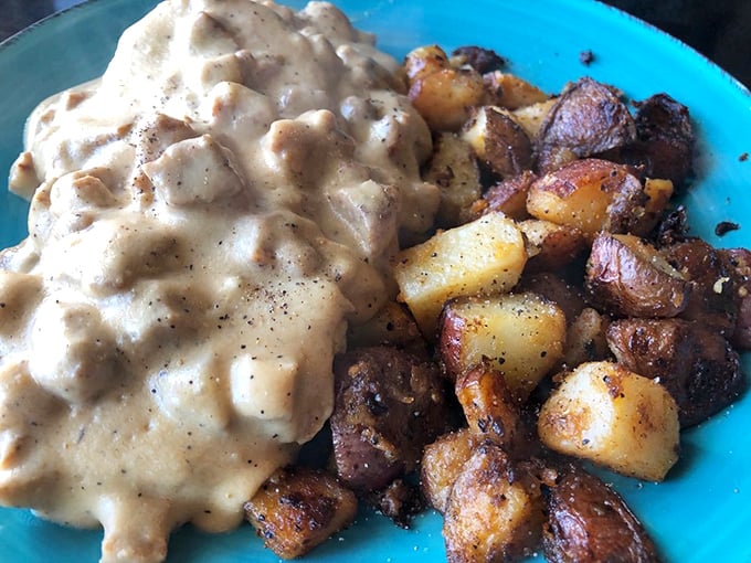 Biscuits and gravy: the Southern comfort food that hugs your soul! These fluffy clouds of carby goodness are here to make everything alright.