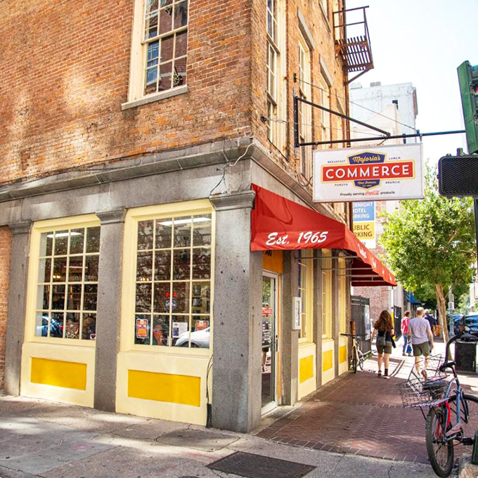 A slice of New Orleans history! Majoria's Commerce Restaurant stands proud on its corner, a testament to good food and Southern hospitality since 1965.