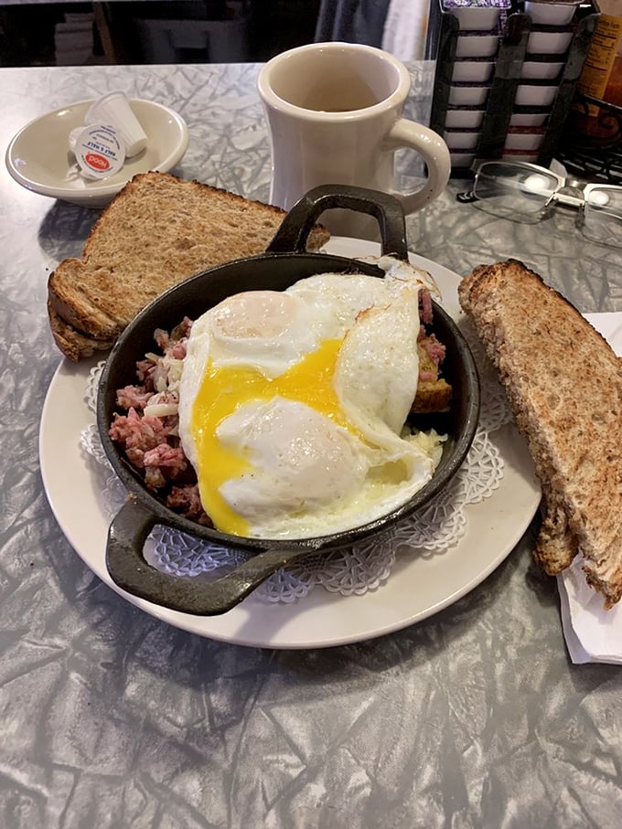 The Vermonter: A breakfast skillet so packed with local flavor, it practically comes with its own maple tree and dairy cow.