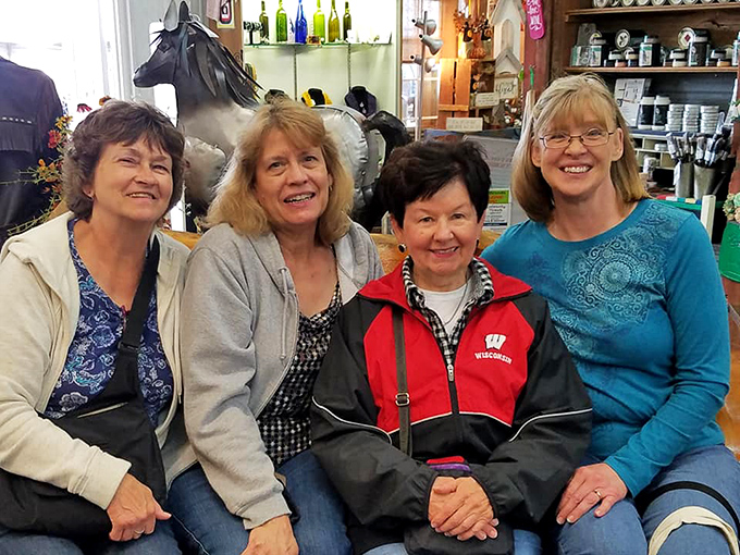 The real treasures of any antique mall? The people! These ladies look like they could write a book on the art of the find.