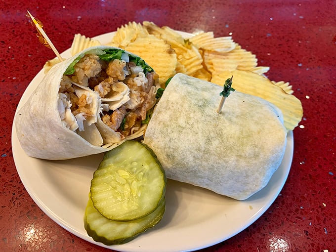 Wrap star! This handheld wonder proves that sometimes the best things in life come bundled up &ndash; just add a pickle for perfection.