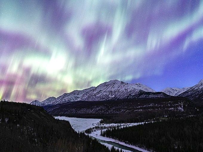 Aurora over Sitka: Nature's own light show that makes Vegas look like a kid playing with glow sticks.