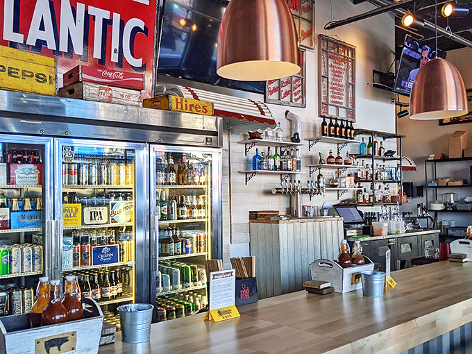 A bar that's stocked better than your grandma's pantry, with enough options to turn any meal into a celebration.