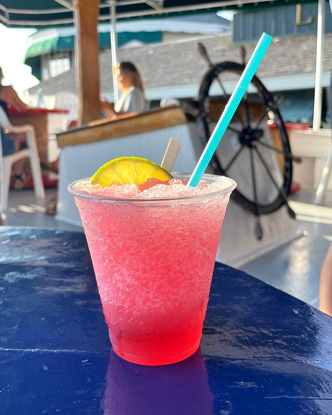 This drink's so pretty, it belongs in an art gallery. But trust me, it tastes even better than it looks!