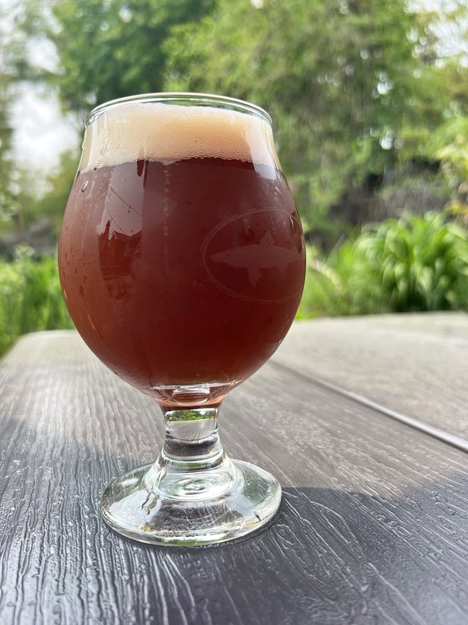 Cheers to good times! This amber nectar is the perfect sidekick to Smokey's barbecue feast.