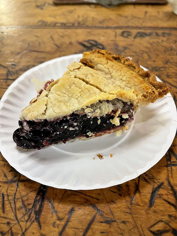 Blue ribbon blueberry bliss! This pie is so good, it might make you forget about burgers... but only for a moment.