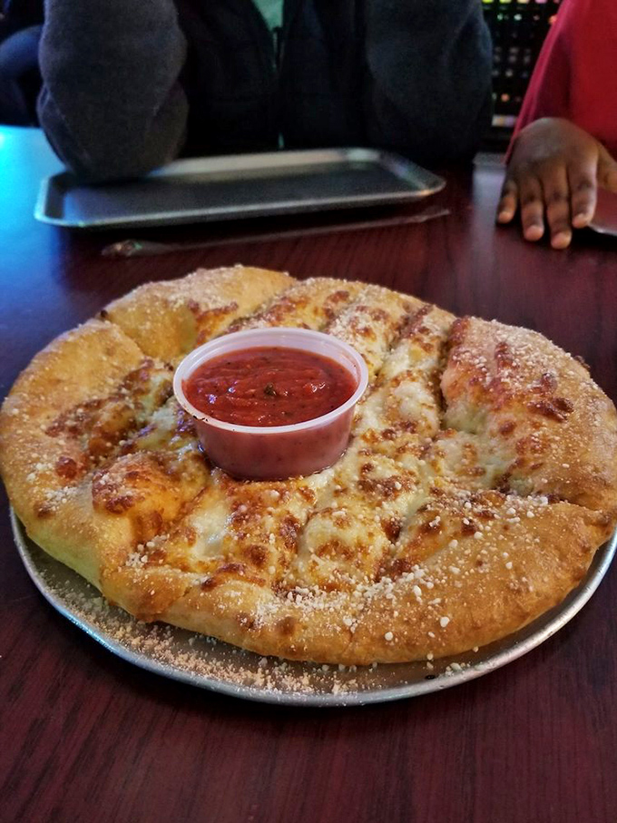 Bread that's more than just crust! This cheesy circle of joy is proof that sometimes, the simplest pleasures are the best.