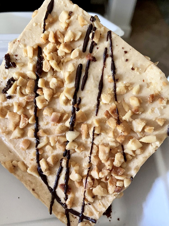 Is it a brownie? Is it fudge? No, it's super-dessert! This nutty, chocolatey square is kryptonite for your willpower.