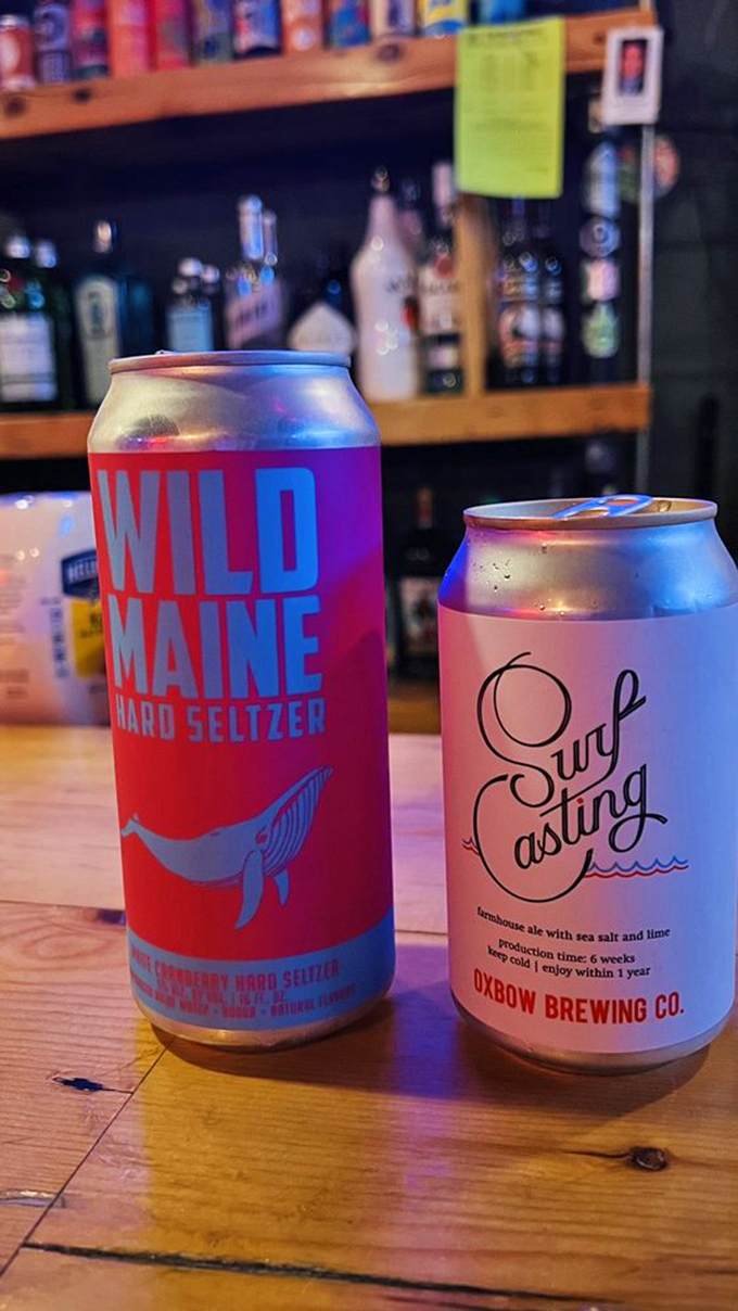 Local brews in cool cans. Because sometimes, the best way to experience Maine is to drink it in, quite literally.