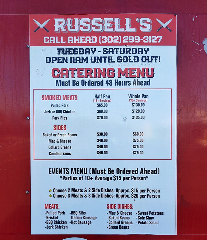 Catering to your cravings! This menu's not just a list &ndash; it's a blueprint for the party of your dreams, where barbecue is the guest of honor.