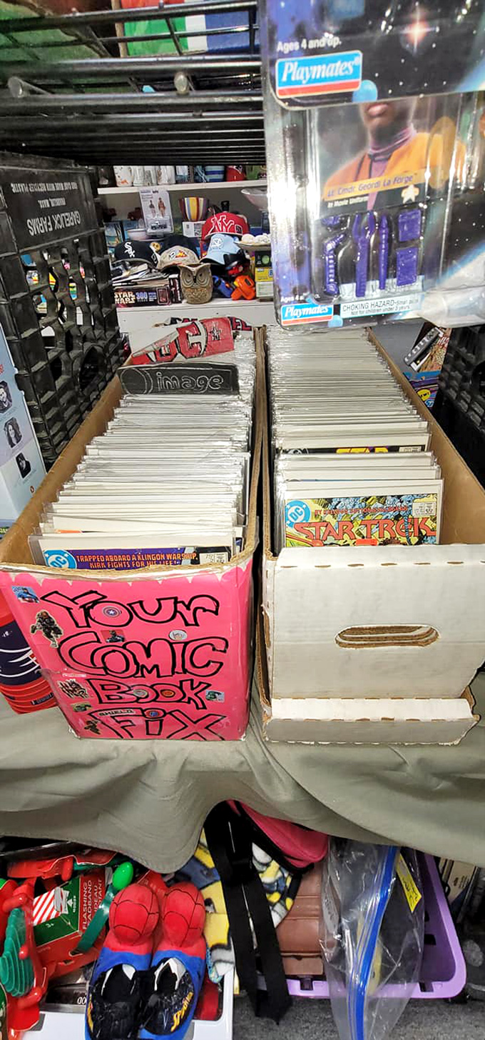 Holy comic book heaven, Batman! This colorful corner is where superheroes hang out between saving the world and starring in blockbuster movies.