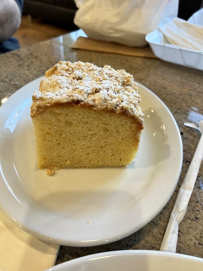 Crumb cake so good, it should have its own billboard on the Strip. It's the dessert equivalent of hitting the jackpot!
