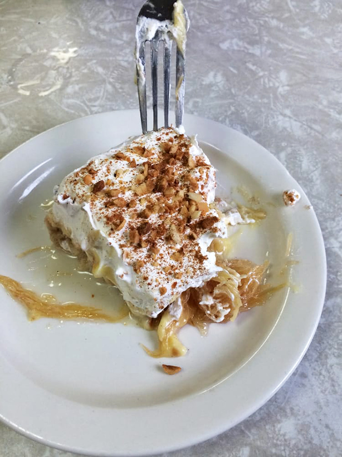 Sweet endings and new beginnings! This dessert is the perfect finale to your diner adventure &ndash; and maybe the start of a nap.