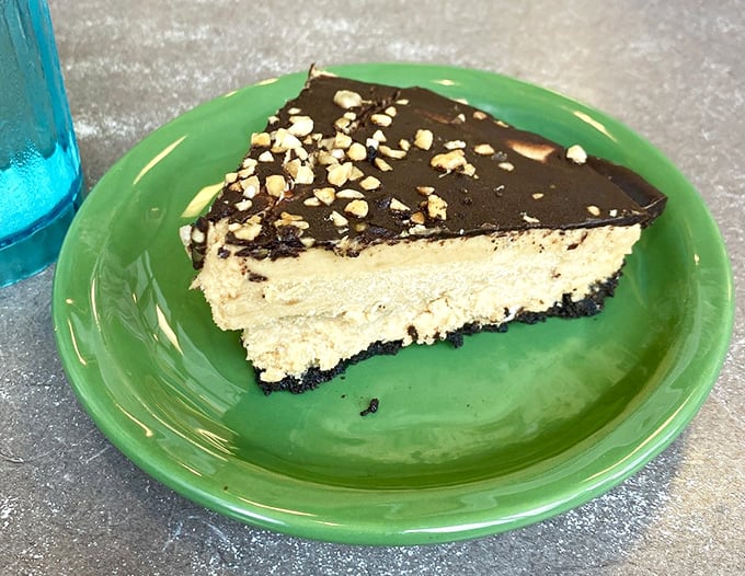 A slice of heaven that's darker than an Alaskan winter night. This dessert is the grand finale your taste buds have been waiting for all meal.