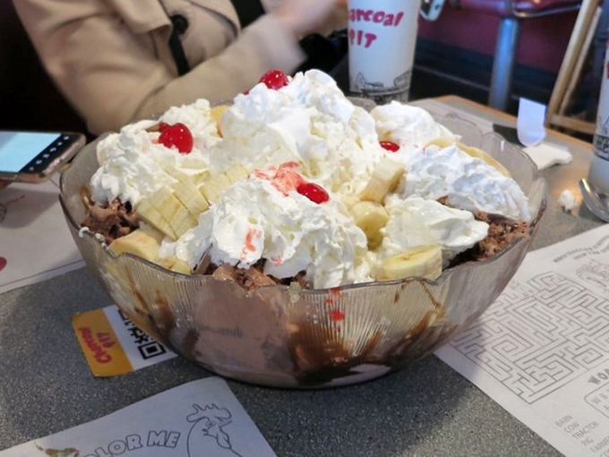 Dessert or work of art? This sundae is a sweet symphony of flavors that'll make your taste buds break into a happy dance.
