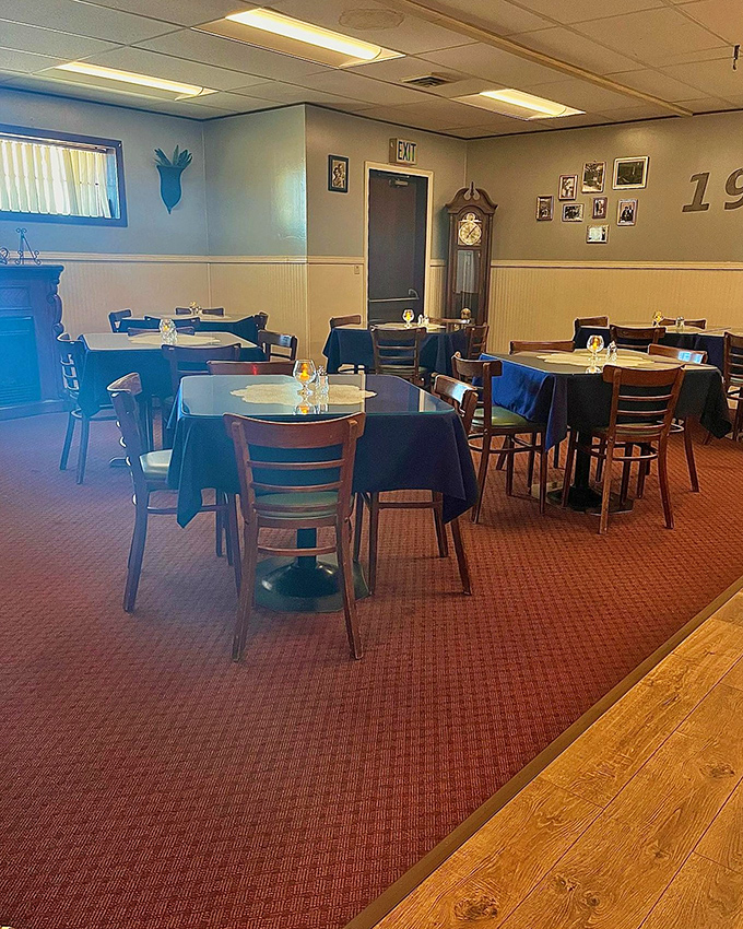 Dining area or time machine? With its classic decor and cozy booths, you half expect to see the Fonz walk in at any moment.