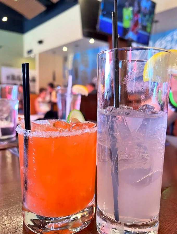 Cocktails that look like they belong in a modern art museum&mdash;vibrant colors promising flavor adventures beyond the ordinary soft drink universe.