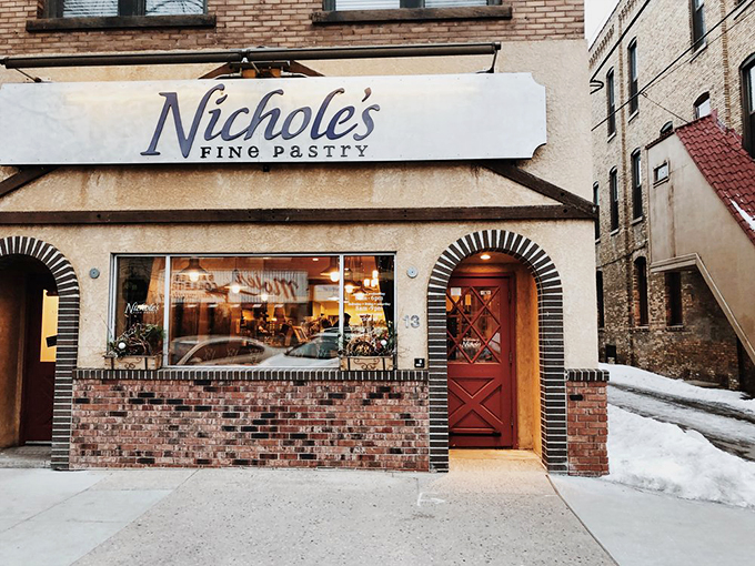 Welcome to carb heaven! This entrance isn't just a door; it's a portal to a world where butter reigns supreme and diets fear to tread.