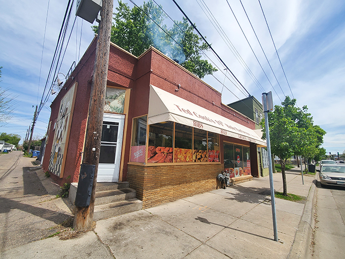 Barbecue beacon on the horizon! This storefront is like a lighthouse, guiding hungry souls to smoky salvation.