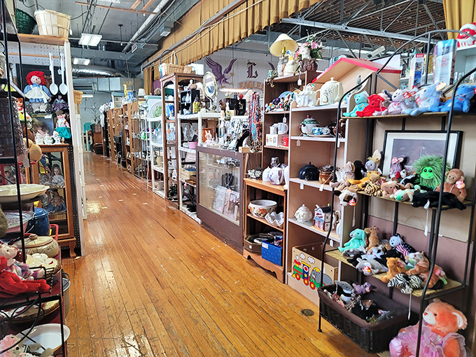 A forest of forgotten fancies! This indoor jungle of joy is where memories are made and wallets are emptied.