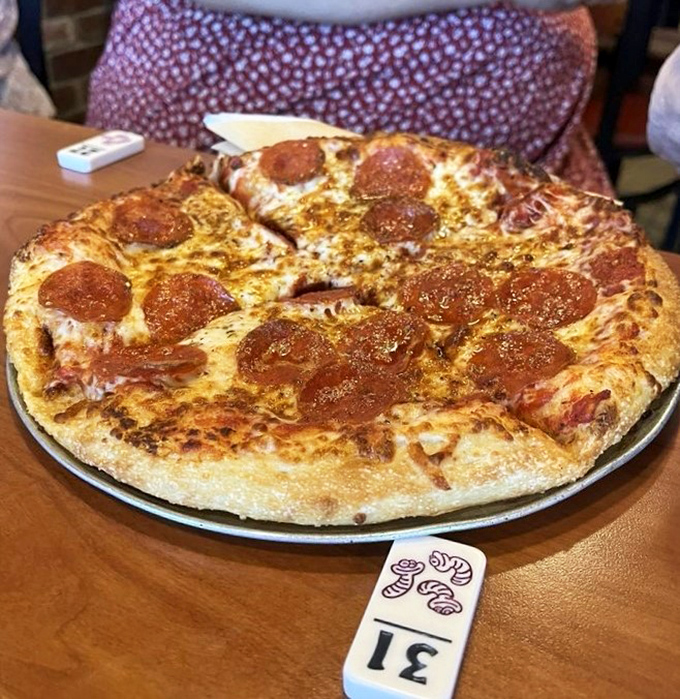 Pizza that's unapologetically itself. It's not trying to be fancy; it's just trying to be delicious &ndash; and succeeding!