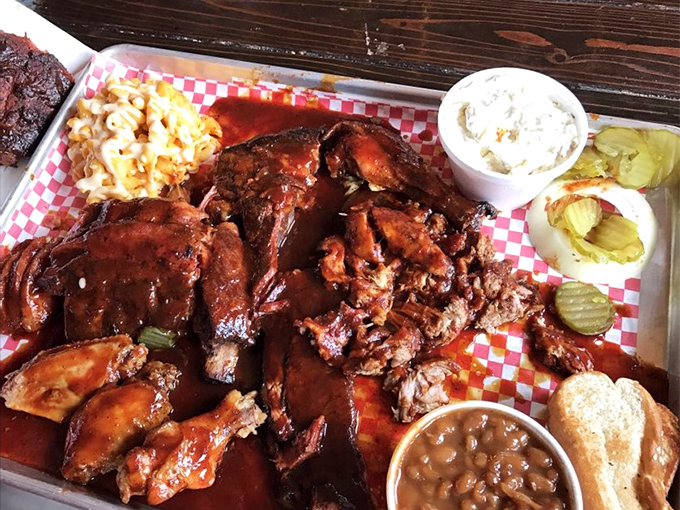 Can't decide? No problem! This sampler plate is like a greatest hits album for your taste buds. Warning: May induce food coma.