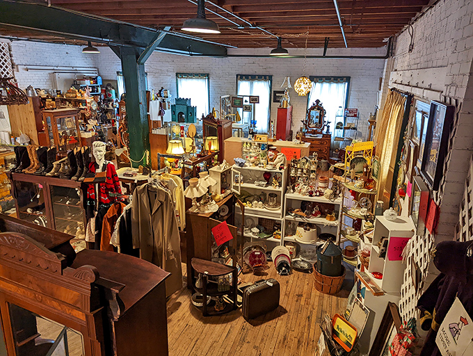 A bird's eye view of vintage paradise. It's like "Where's Waldo?" but instead, you're hunting for that perfect retro lamp.