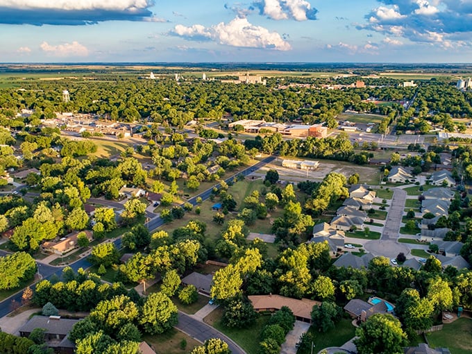 Abilene from above: A patchwork quilt of Americana. It's as if Norman Rockwell and Google Earth had a beautiful baby.