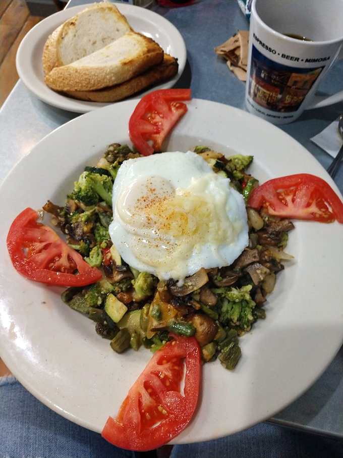 Who says healthy can't be heavenly? This veggie-packed plate is like a garden party for your taste buds.