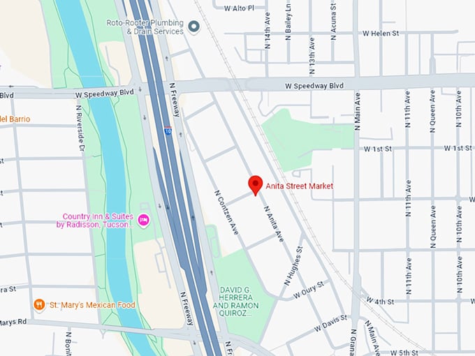 16 anita street market map
