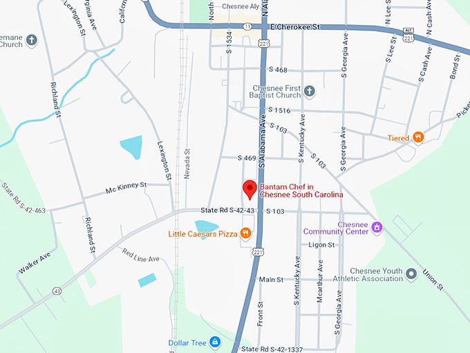16 bantam chef in chesnee south carolina map