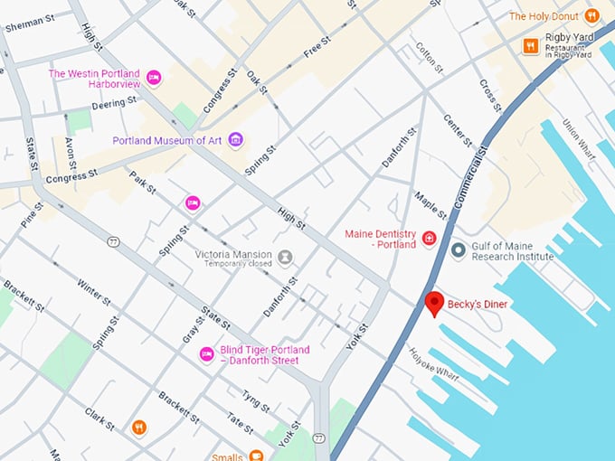 16 becky's diner map