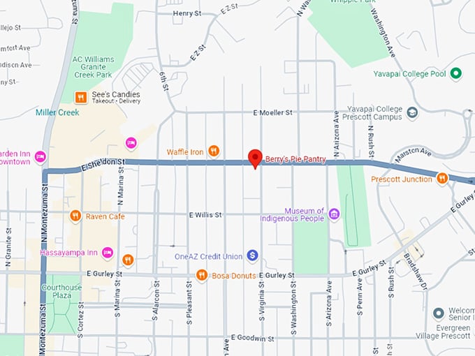 16 berry's pie pantry map