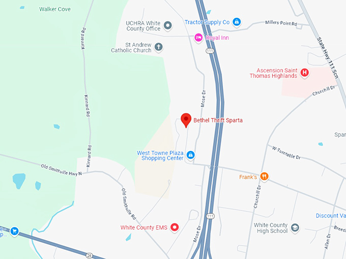 16 bethel thrift sparta map