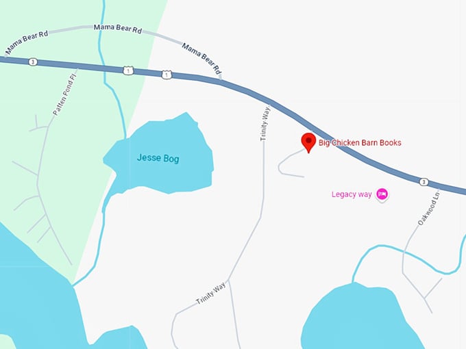 16 big chicken barn books map