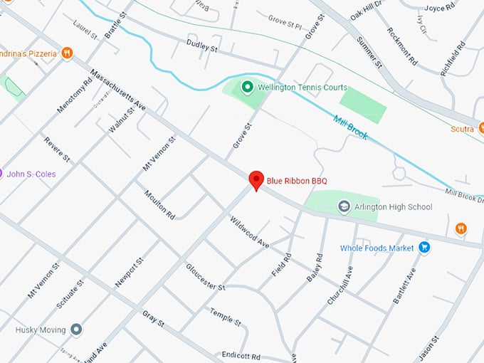 16 blue ribbon bbq map