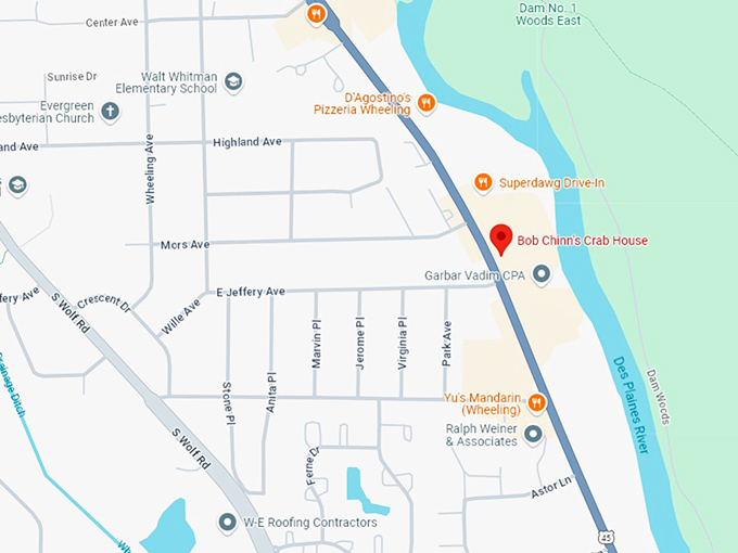 16 bob chinn's crab house map